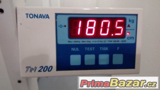 Tonava TH200 osobní váha s výškoměrem, Blansko, sbazar, avízo, bazoš